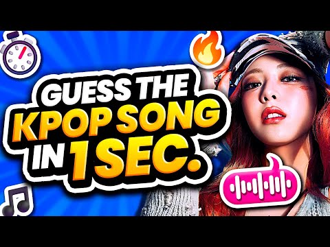 GUESS THE KPOP SONG IN 1 SECOND (EASY - HARD) ⏱️⚡️ | KPOP QUIZ 2025