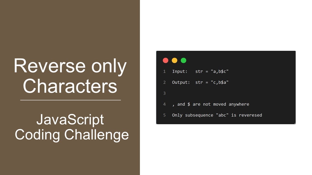Reverse a String without Affecting Special Characters | Leet Code JavaScript Coding Challenge