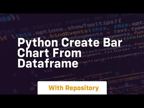 python create bar chart from dataframe