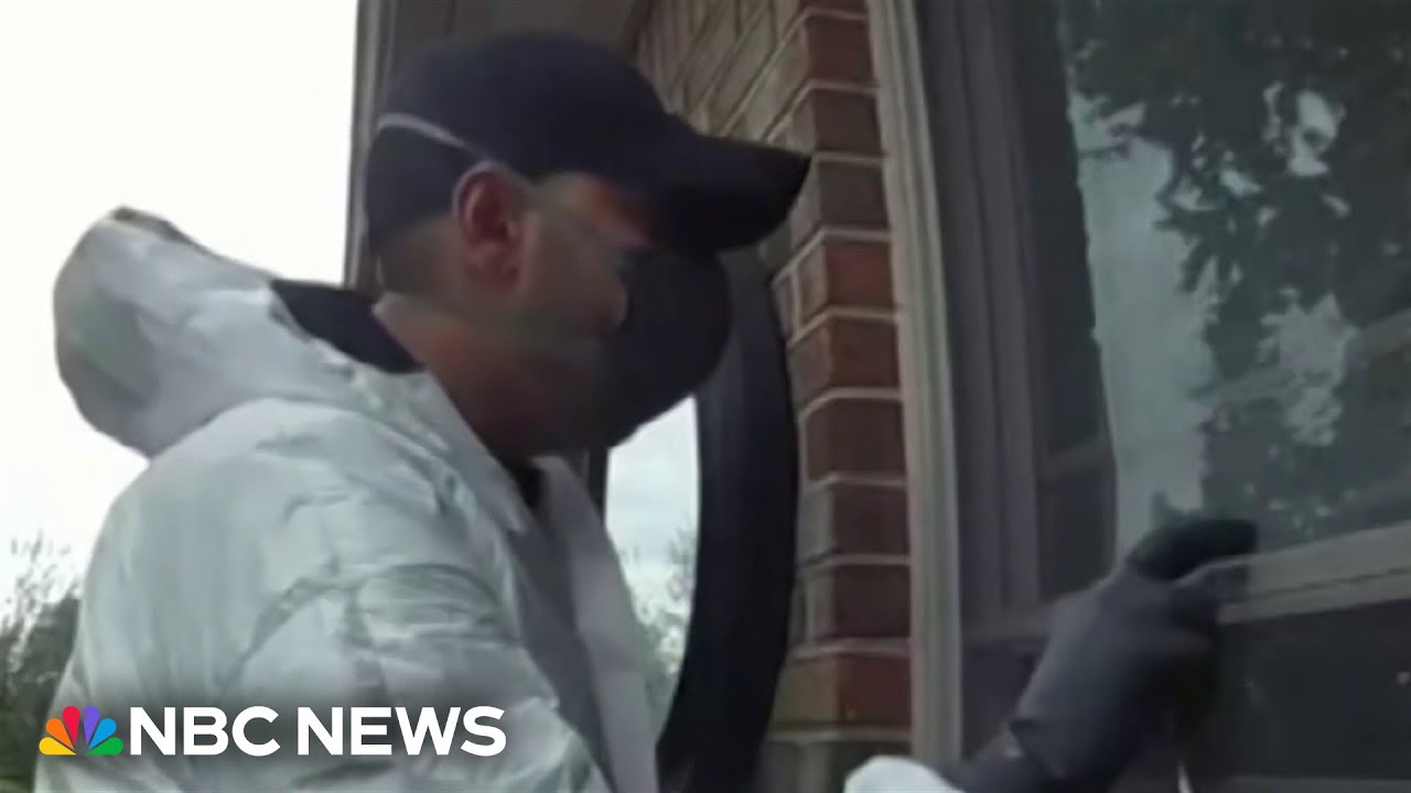 Terrifying attempted break in caught on camera