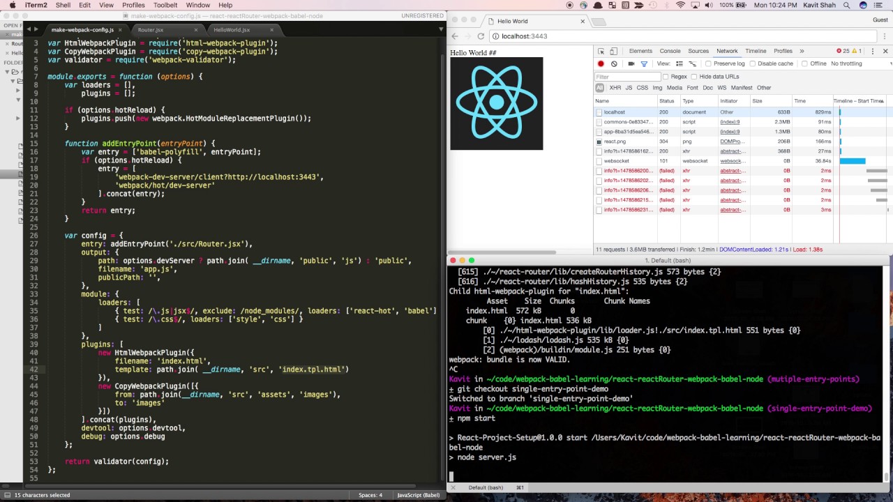 Code splitting with webpack's CommonsChunkPlugin, html-webpack-plugin