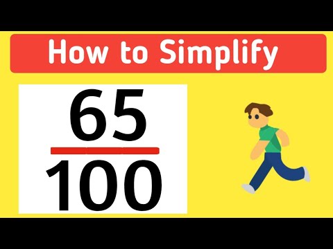 How to Simplify the Fraction 65/100 || 65/100 Simplified
