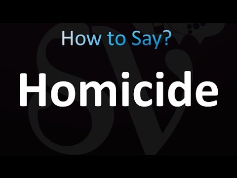 How to Pronounce Homicide (correctly!)