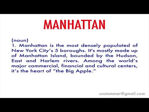 How to Pronounce Manhattan
