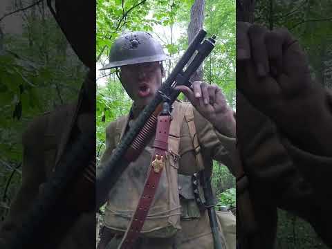 "Trench Shotty" 20 June #1918 #Hill142 #BelleauWood #WWI #USMC #Marine #Mossberg #Remington #Shotgun