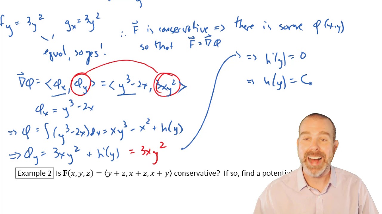Mth230 Section 17.3 - Conservative Vector Fields [1/2]