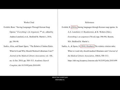 MLA vs APA: Works Cited and References