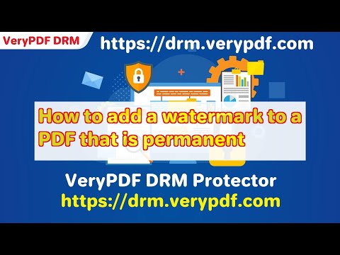 How to add a watermark to a PDF that is permanent