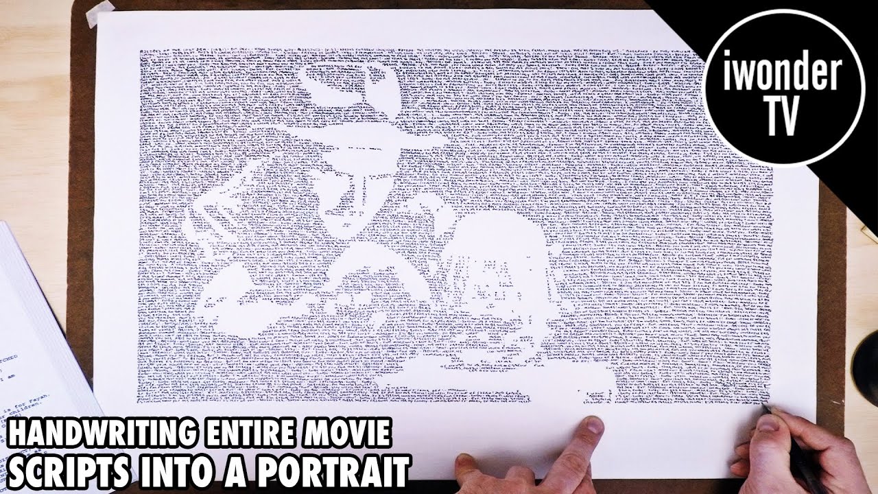 Artist Turns Movie Scripts Into Pictures