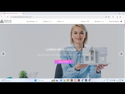 3.Real Estate Website Template Using PHP MySQL | Full Project with Admin Panel prt three(about page)