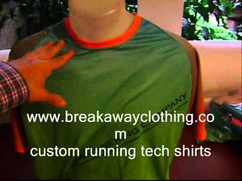 custom running tech shirts, tech t shirts sublimated running top