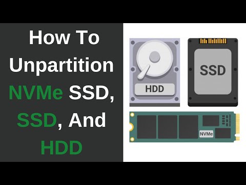 How To Unpartition Or Delete Partitions For Your SSD, m.2 NVMe SSD, And HDD In Windows 10