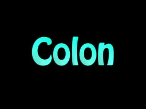 Learn How To Pronounce Colon