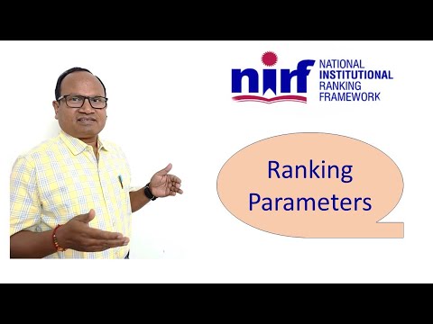 NIRF Ranking Parameters #nirfranking