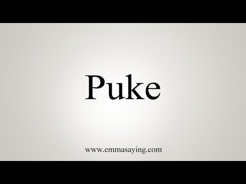 How To Say Puke