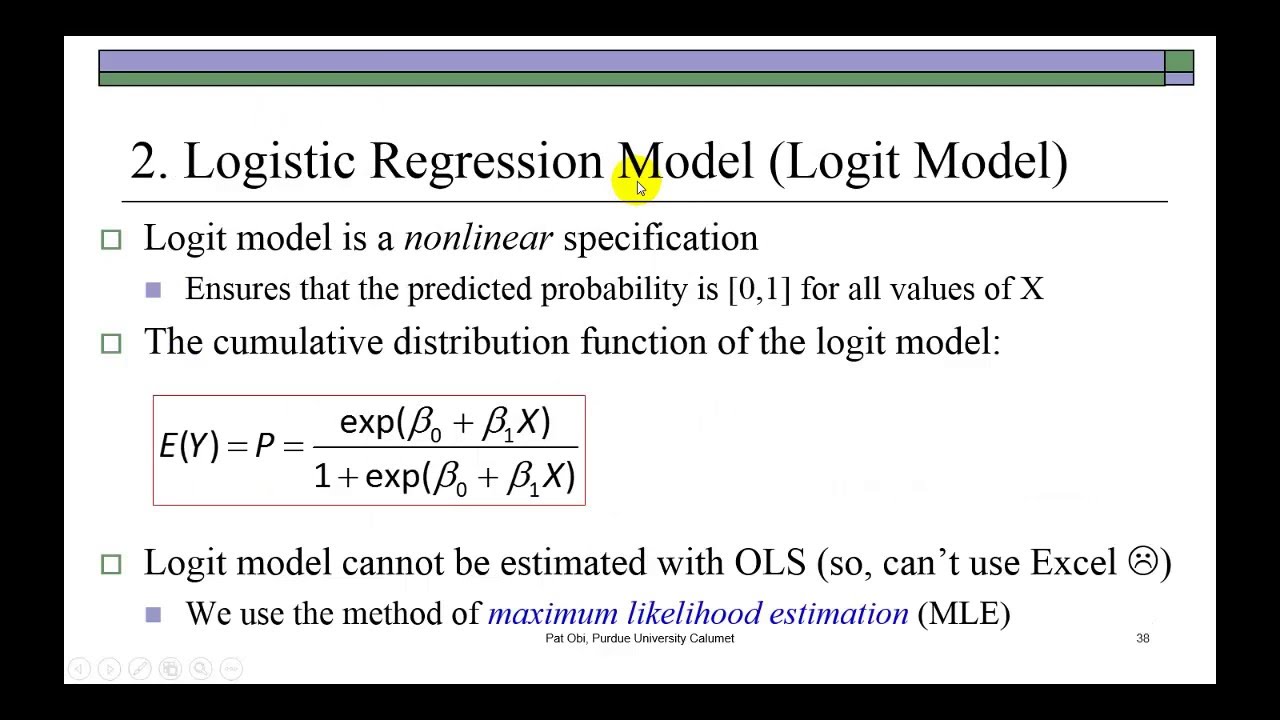 Binary Choice - Linear Probability and Logit Models