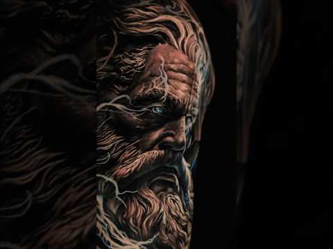 ZEUS ⚡️🌩️ Follow me on instagram for the pictures! @ChrisPowellTattoos #tattoo #greekmythology