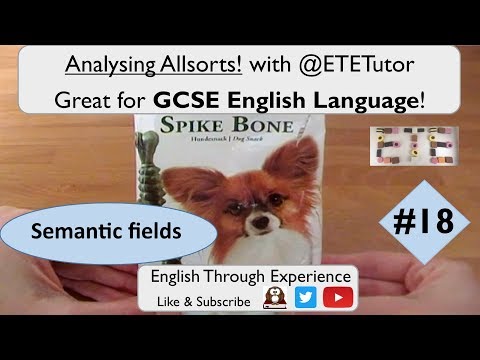 GCSE English Language - Analysing Allsorts with ETETutor! Spike Bone Semantic Fields #18