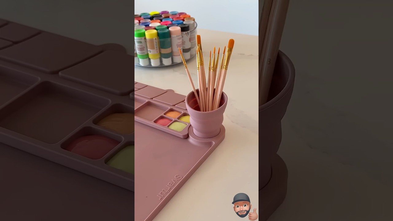 Setting up a painting art station #artstation #paintingstation #asmrvlog #asmrvideo#amazonfinds2025