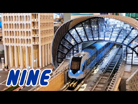 Dubai Metro made of LEGO