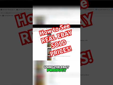 How to See Real eBay Sold Prices!
