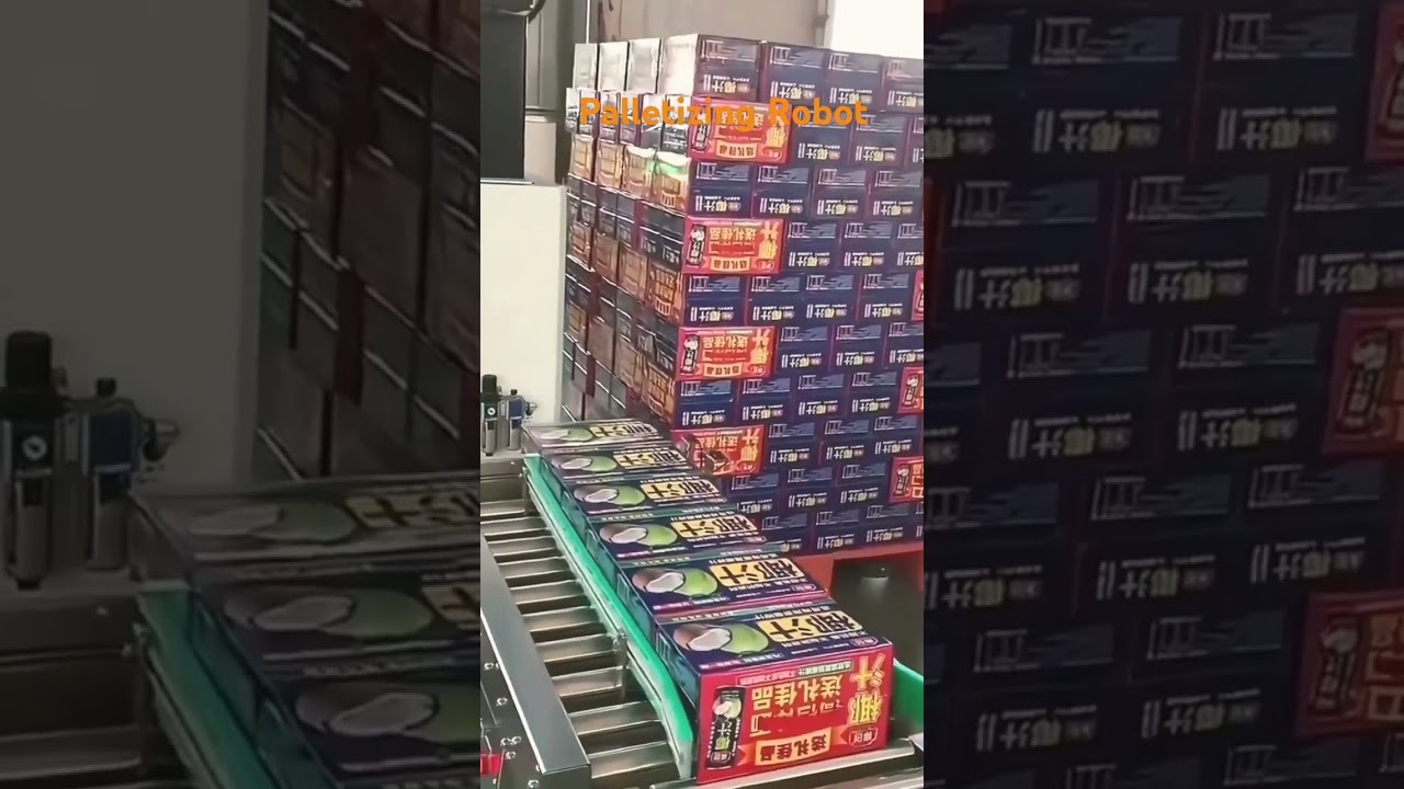 Palletizing robots offer a Flexible palletizing Solutions #palletizing #robot #cobot #Palletizer