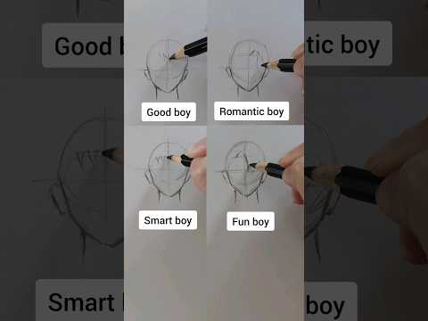 How to draw hair for anime boy (Pt 1) #shorts #draw