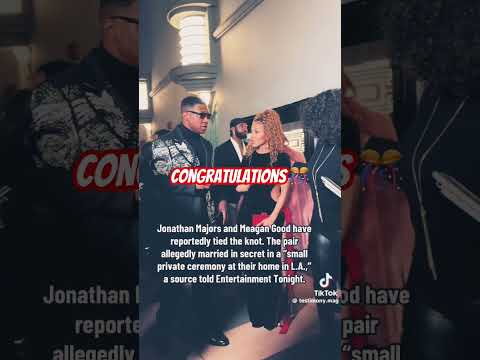 Jonathan Majors and Megan Good MARRIED