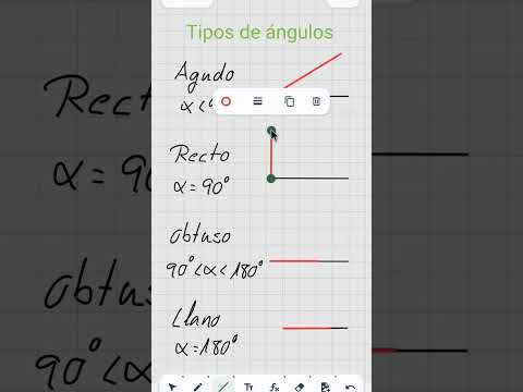 📐📏✏️ Tipos de ángulos. Ángulo recto, ángulo agudo, ángulo obtuso y ángulo llano.