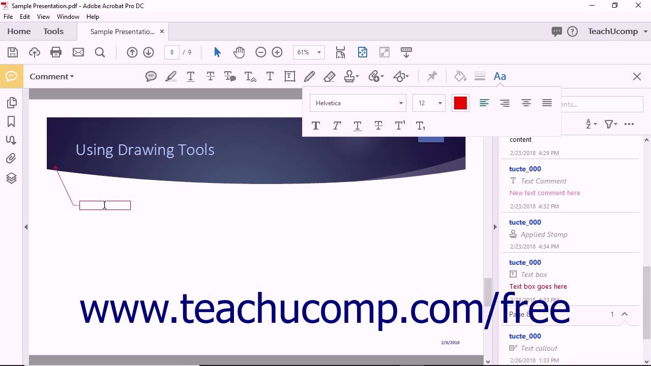 Acrobat Pro DC Tutorial Using Drawing Tools - Adobe Acrobat Pro DC Training Tutorial Course
