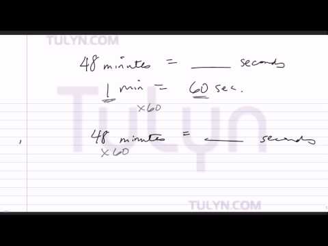 converting from minutes to seconds