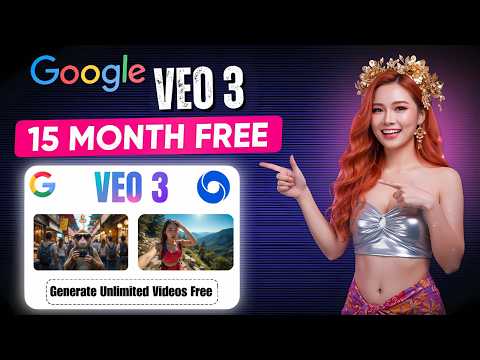 Google VEO 3 FREE for 15 Months! Create Unlimited AI Videos For FREE – No Card Needed