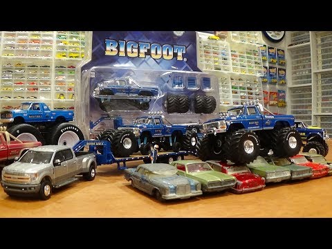 Greenlight Big Foot #1 Monster Truck with Gooseneck Trailer - REVIEW