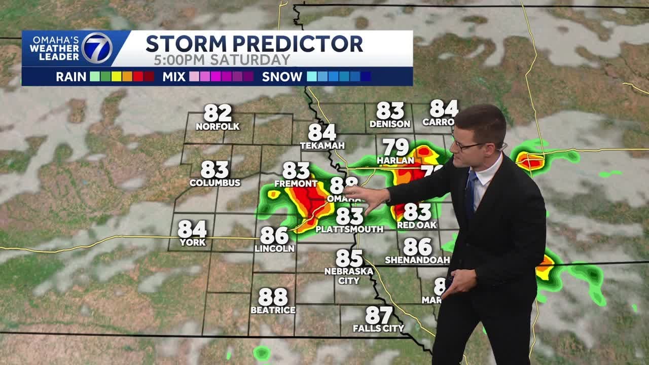 Severe storms possible later Saturday, Saturday night in Omaha area