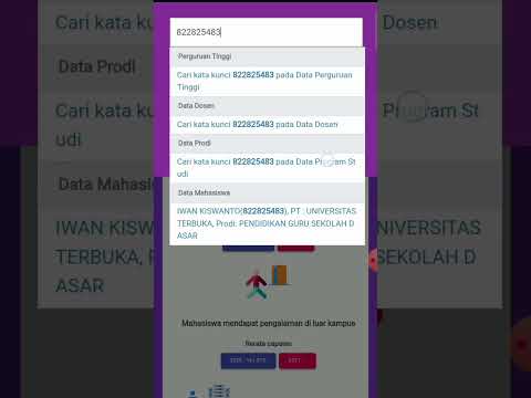 Cara cek data mahasiswa di pddikti kemdikbud #youtubeshorts #shorts