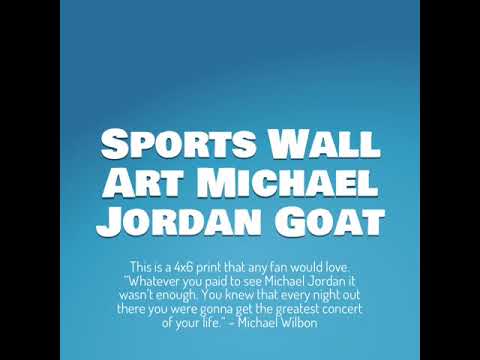 Sports Wall Art Michael Jordan Goat