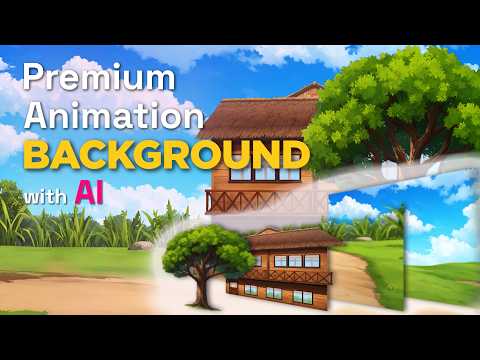 Premium Animation Background With AI for 2D Animation |  Cartoon Background