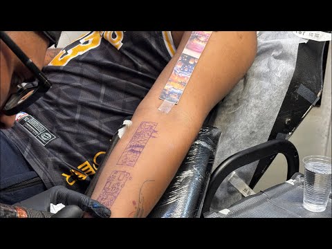LIVE Colorful Japanese Floral & Lantern Tattoos | #urbantattoos #shortsfeed #tattoo