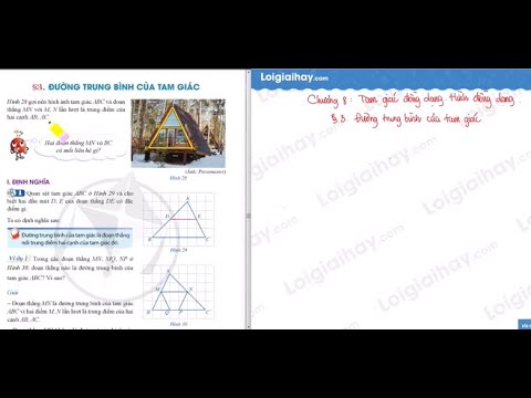 Bài 3 Chương 8. Đường trung bình của tam giác - Toán 8 - Cánh diều