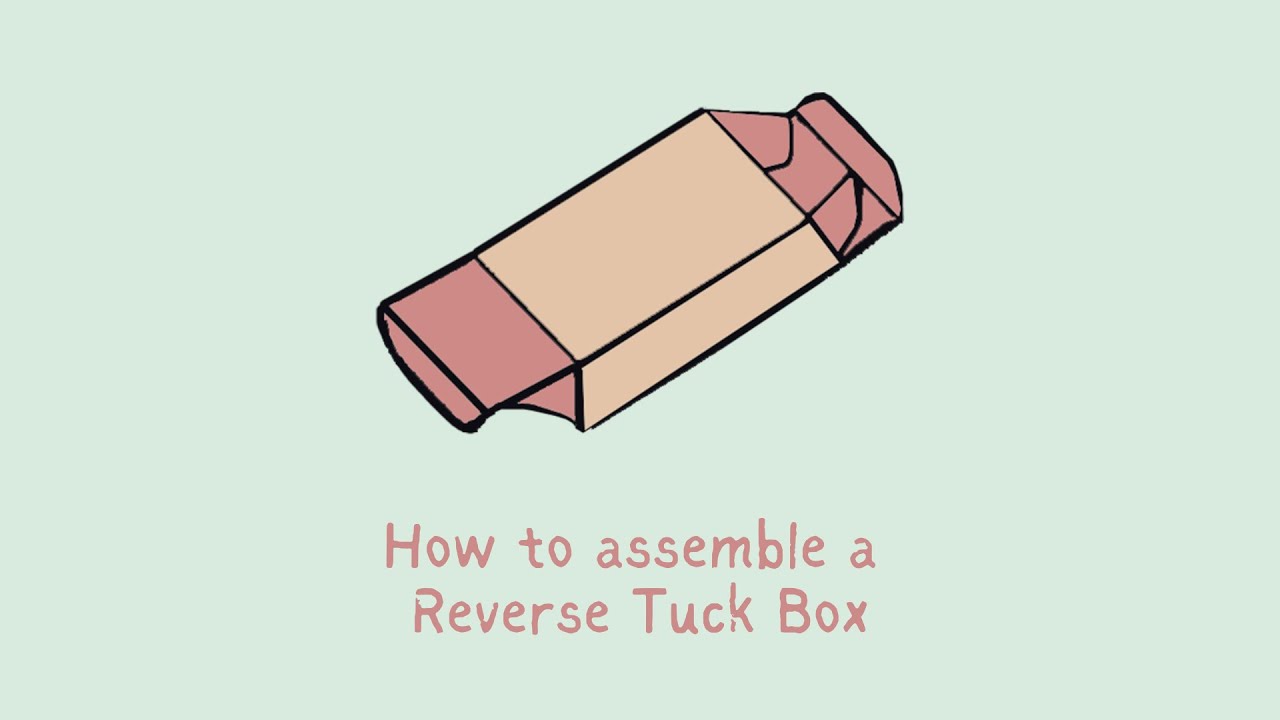 How to Assemble a Reverse Tuck Box | Half Price Packaging