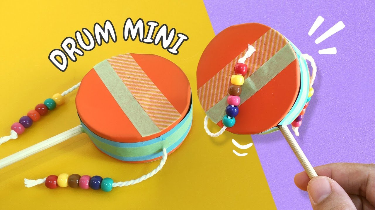 🥁 Membuat Mainan ALAT MUSIK Untuk Anak Menggunakan Barang Bekas