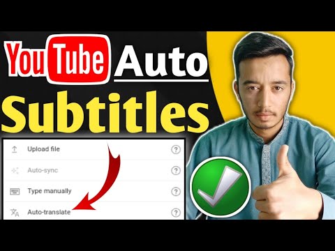 How to add auto subtitles in YouTube videos| Auto translate in English