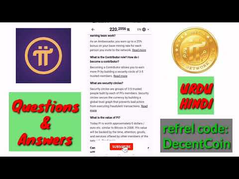 Pi Network All Questions & Answers in Urdu/Hindi | What is Pi Network and How its Work.