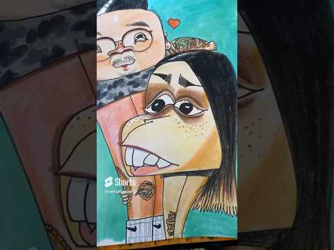 Great reaction #reaction#caricature#art#funny#art#liveart#livecaricature#streetart#artist#hawaii#🤣