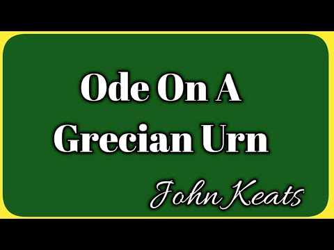 Ode On A Grecian Urn by John Keats in tamil