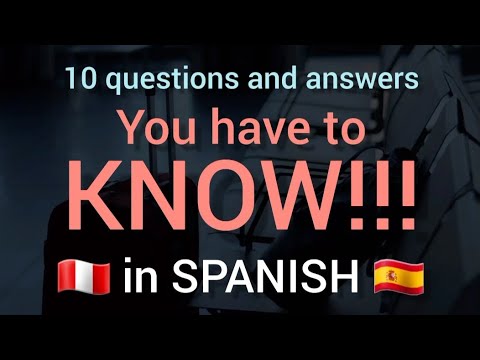 ✅ 10 Questions and Answers in Spanish you have to know!!