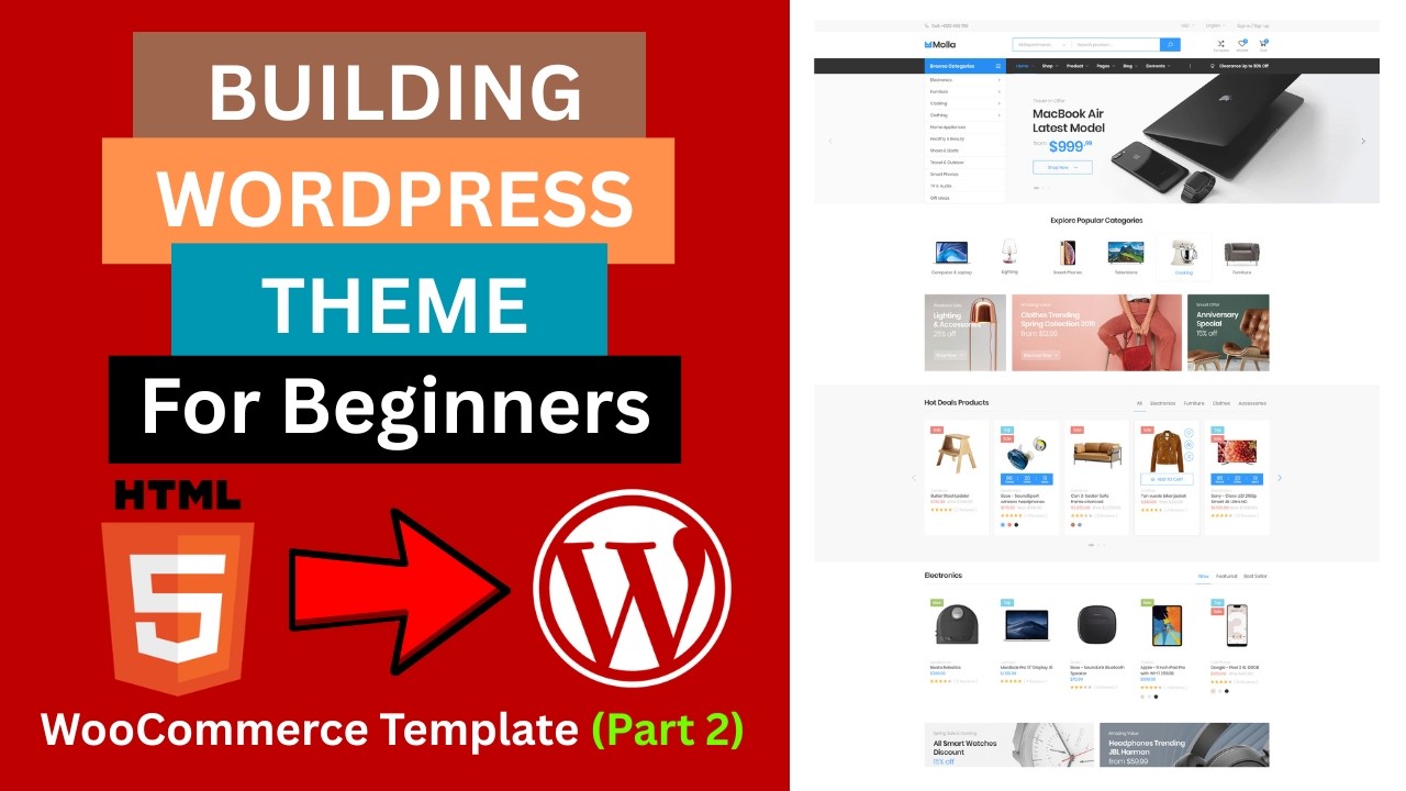 HTML to WordPress Theme (Part 2) – Landing Page Template