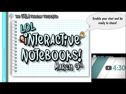 Live Online... Live! Interactive Notebooks