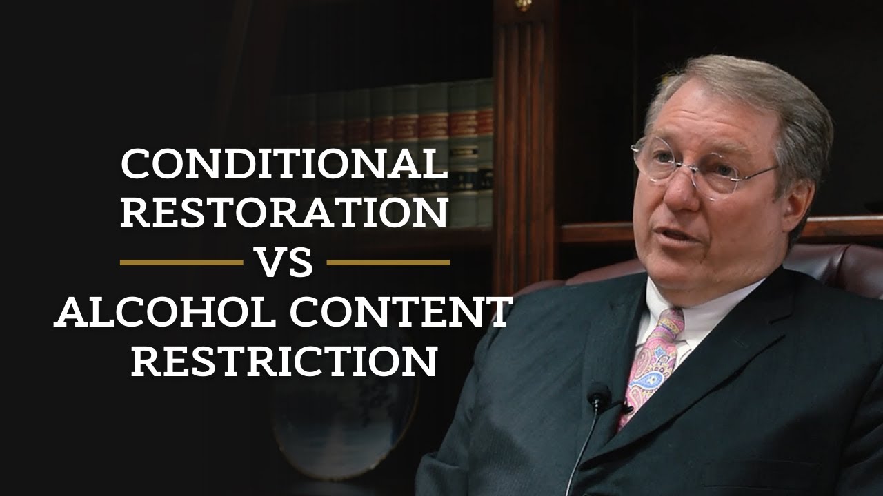 Conditional Restoration vs Alcohol Content Restriction | Ignition Interlock FAQ