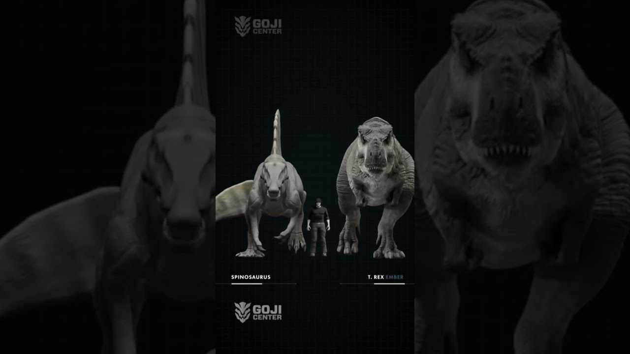 T. rex and Spino Size comparison